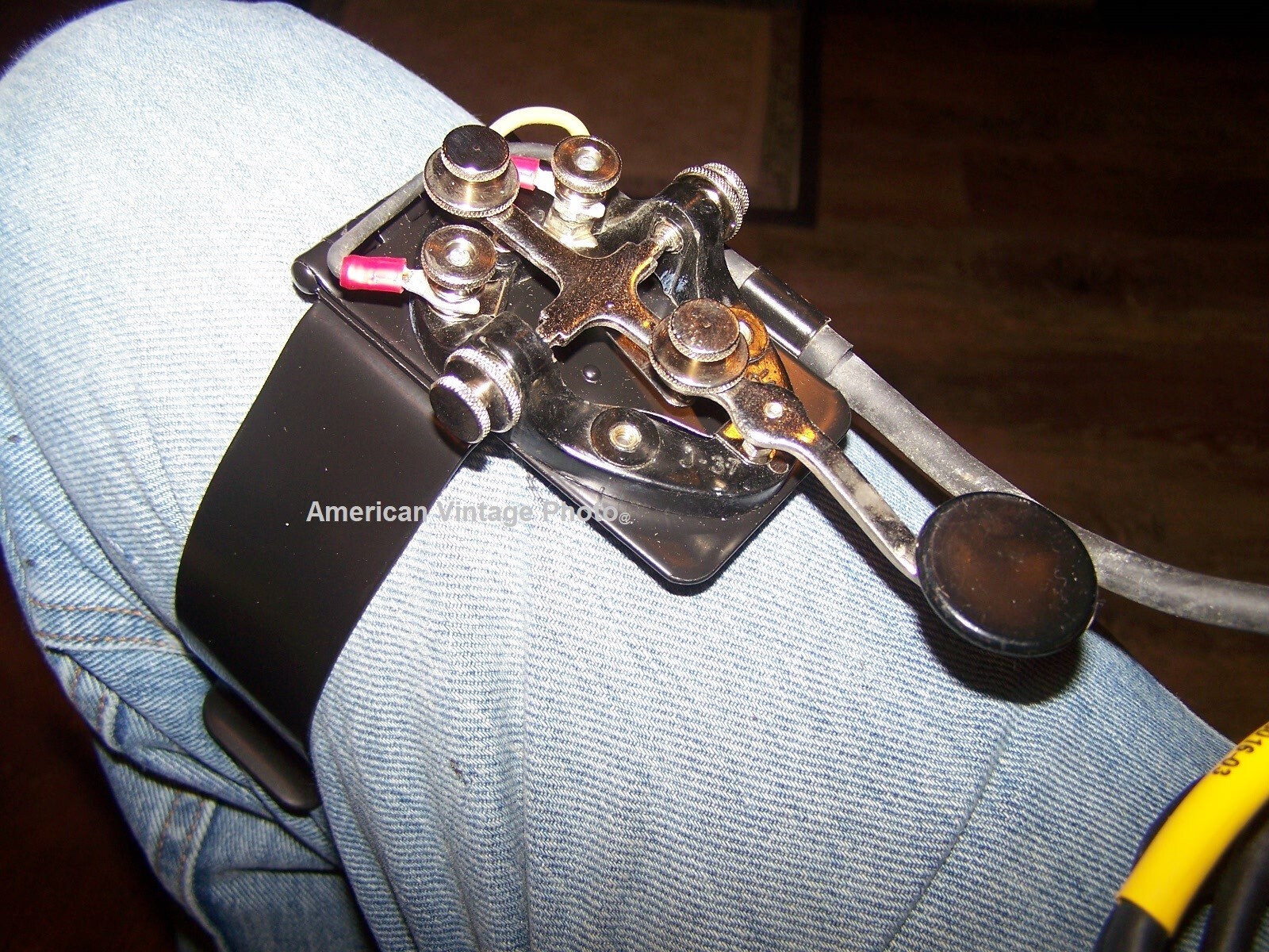 Telegraph J37 Key J45 Leg Knee Mount KY116 U229 Audio Plug Harris Radio ...