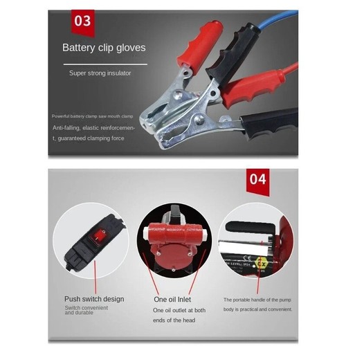 12V 24V 100W 30L/m Electric Self-priming Oil Well Pump Explosion-proof ...