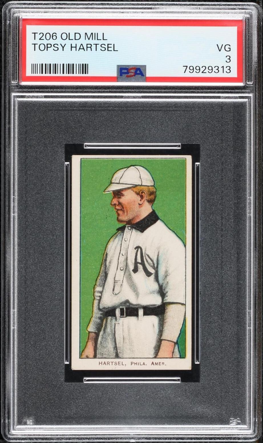 1909-11 T206 - Topsy Hartsel Base Ball Subjects Back (RC) for sale ...
