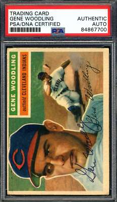 Gene Woodling PSA DNA Signed 1956 Topps Autograph | eBay
