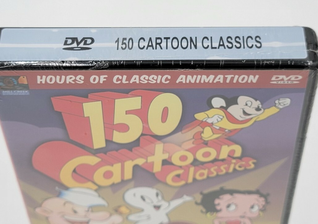 150 Cartoon Classics (DVD, 2006, 4-Disc Set, SEALED) Popeye - Betty ...