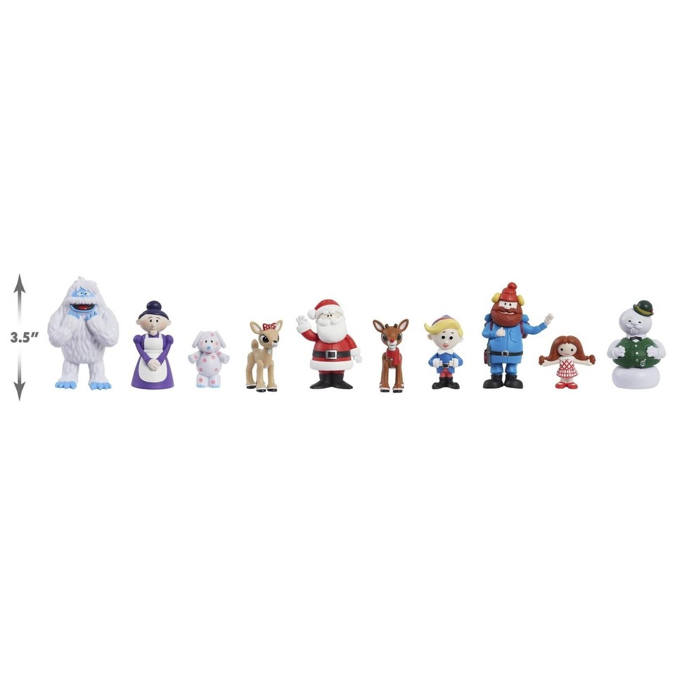 Rudolph The Red-Nosed Reindeer Figure Set 10 Bumble Sam Yukon Misfit ...