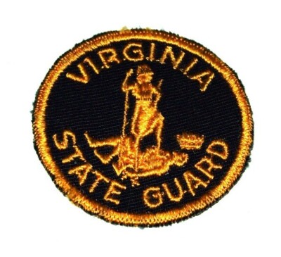 ORIGINAL CUT-EDGE, EMBROIDERED TWILL WW2 VIRGINIA STATE GUARD PATCH | eBay