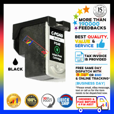 3x Yyuda NoN-OEM PG-40 BLACK INK CARTRIDGE for CANON MP150 MP160 MP170 ...