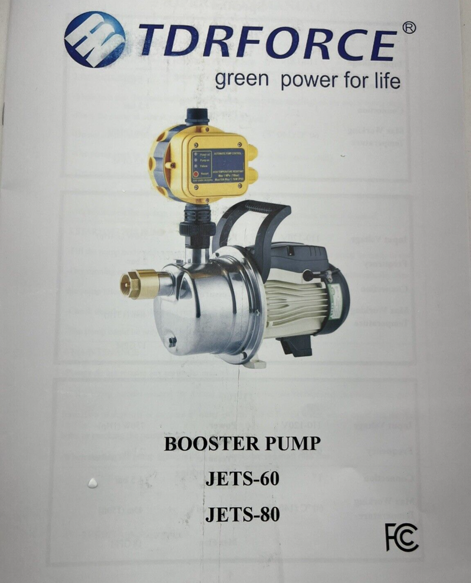 Inline Water Pressure Booster Pump