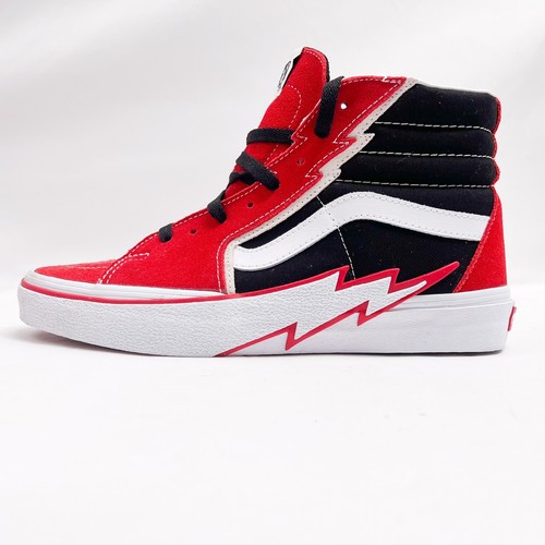 VANS Sk8-Hi Bolt Racing Red Black | eBay