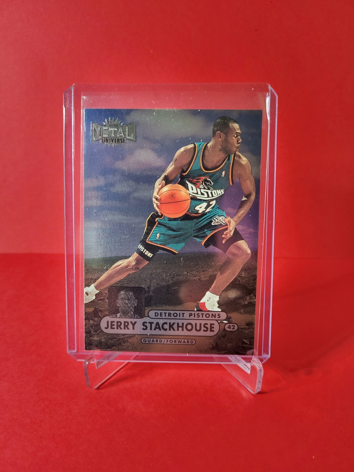 1997-98 Metal Universe Championship Jerry Stackhouse Detroit Pistons ...
