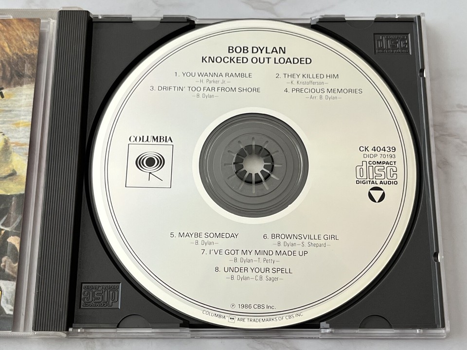 Bob Dylan Knocked Out Loaded CD DADC PRESS! 1986 Columbia CK 40439 RARE ...