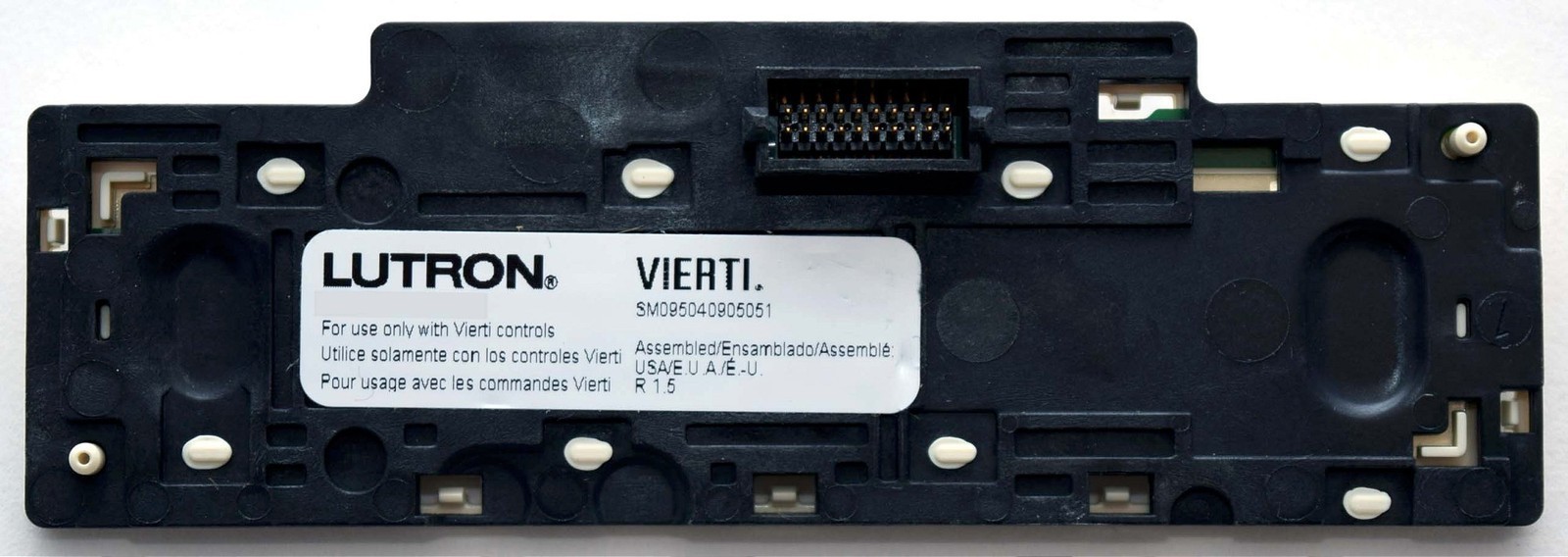 Lutron Vierti VT-LED-G-LA 600w LT ALMOND Bar GREEN LED Touch Dimmer ...