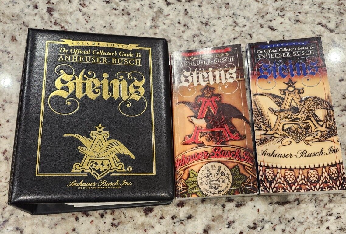 The Official Collector’s Guide To Anheuser-Busch Steins Volume 1-3 | eBay