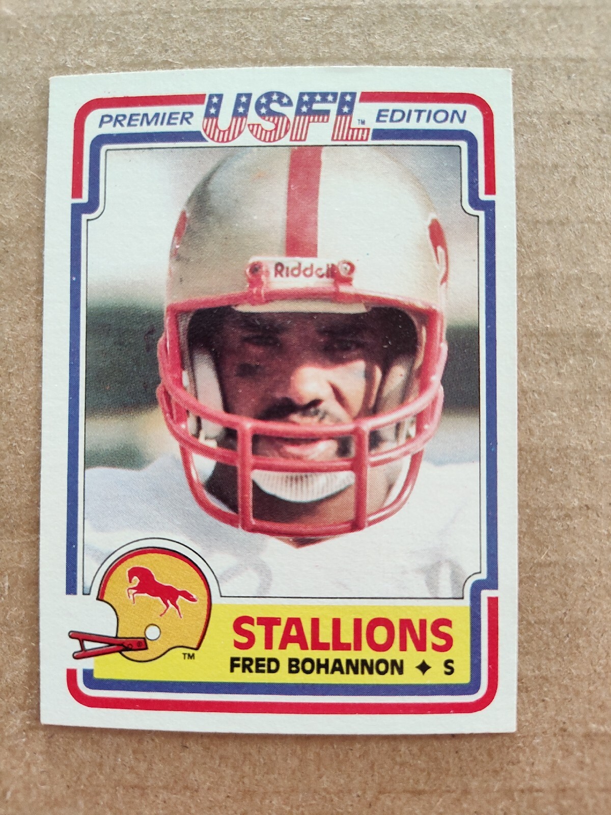 FRED BOHANNON Birmingham STALLIONS 1984 TOPPS USFL FOOTBALL CARD #11 | eBay