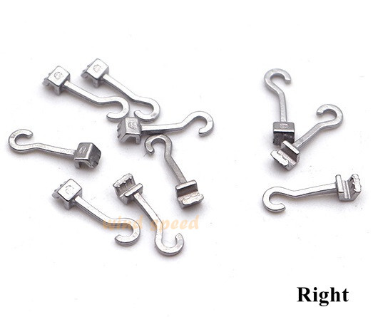 Dental Orthodontic Stainless Steel Crimpable Hook Long Curved Right For ...