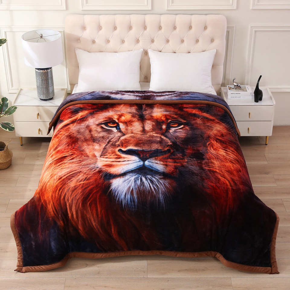 3Ply Thick Heavy Blanket Winter Warm Soft Mink King Size Fleece Blanket ...