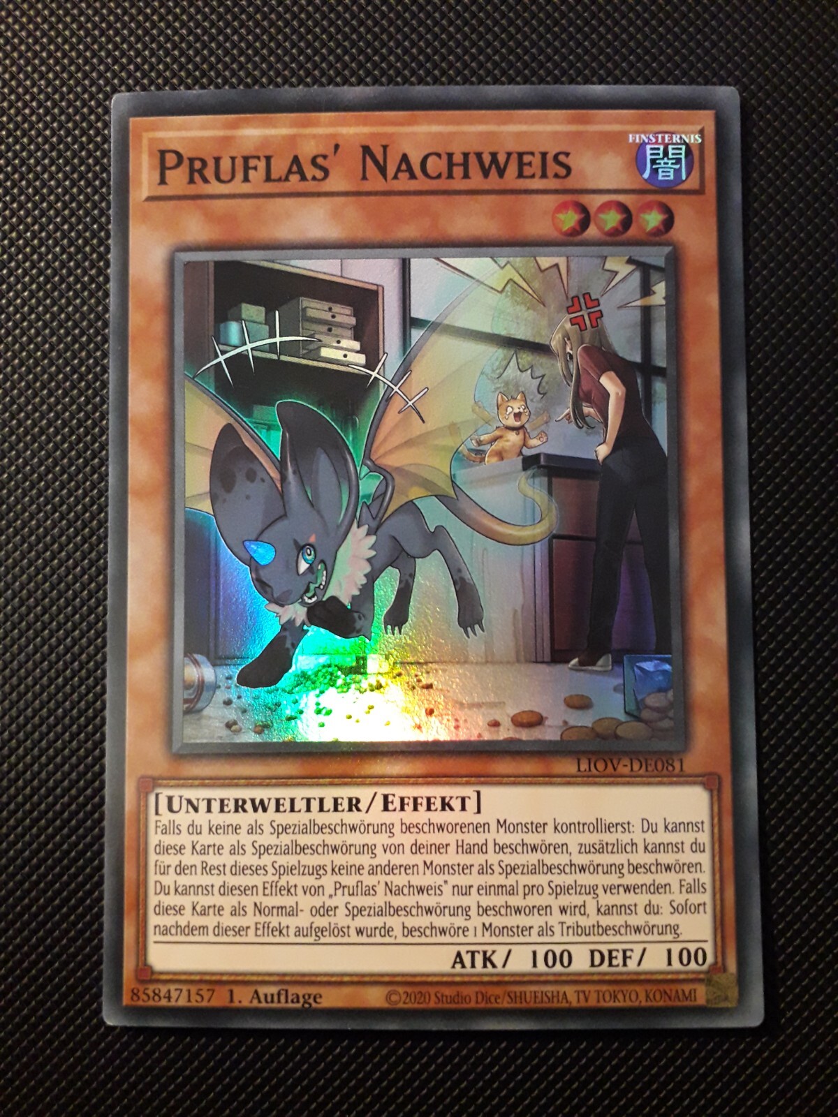 Yu-Gi-Oh! Pruflas´ Nachweis, LIOV-DE081, SR, 1. Auflage, Deutsch, Near ...