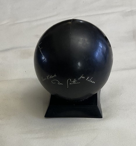 Vintage Brunswick Black Beauty Mini Bowling Ball Coin Bank w/PBA ...