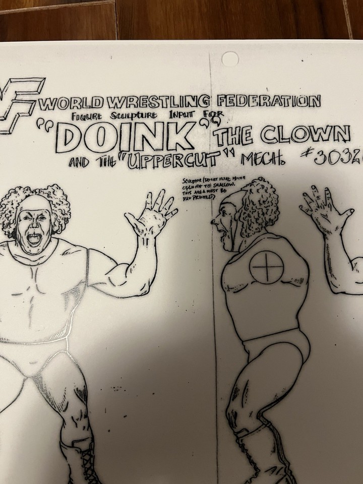 Autographed Signed Ron Rudat WWF Hasbro Poster Doink Hulk Hogan ...