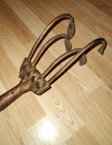 Hand Claw Cultivator. Five-Tine. Vintage Antique Garden Tool Cultivator ...