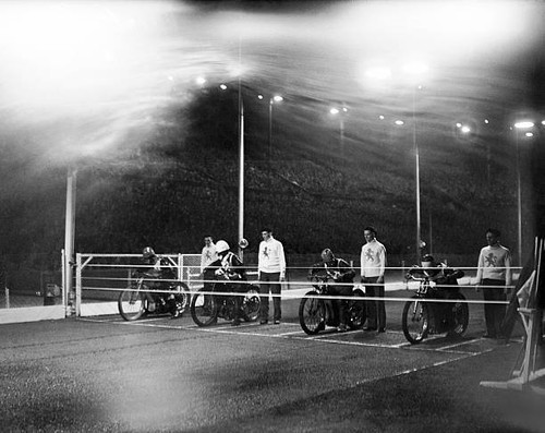 British Speedway Riders Left to right, Lloyd Goffe, Jack Parker, E- Old ...