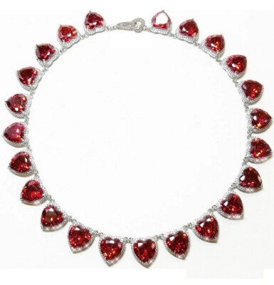 Heart Cut Ruby Pretty Woman Necklace Actress Julia Roberts Necklace 925 ...