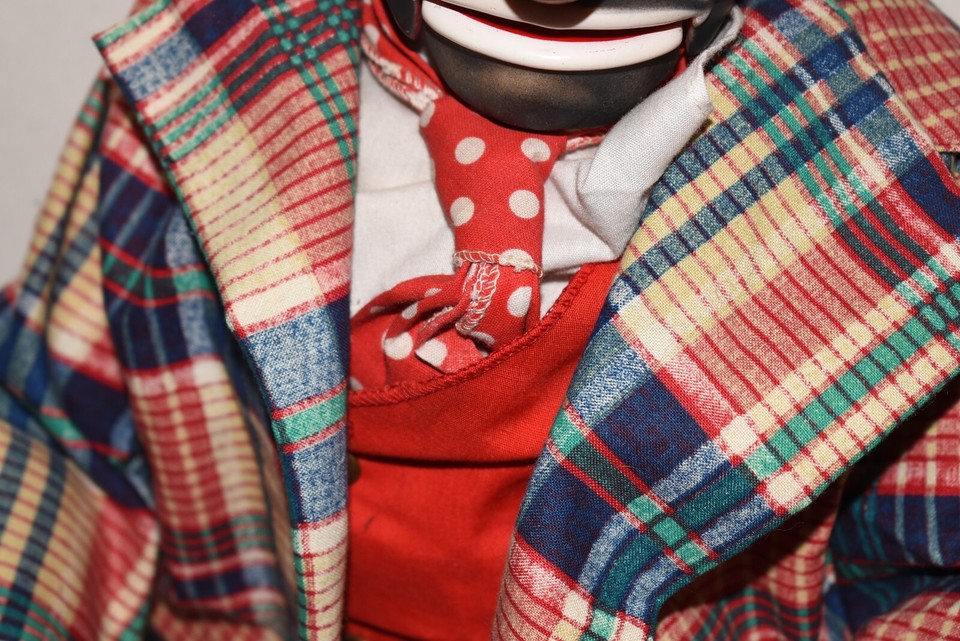 Emmett Kelly Hobo Clown Doll 30" Ventriloquist Dummy Juro Novelty Co ...