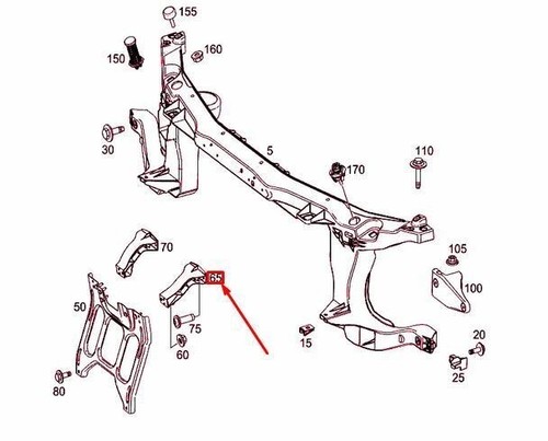 MERCEDES-BENZ VITO W447 Front Panel Left Bracket A4478850814 NEW ...