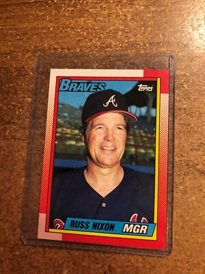 1990 Topps Baseball # 171 Russ Nixon Braves Manager | eBay