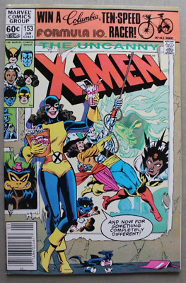 Uncanny X-Men #153 (1981) Wolverine Kitty Pride Storm 1st Lockheed ...