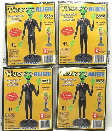 4 Weird Ohs Alien 2010 Hawk Static Plastic Model Kits #15995 I:6 Scale ...