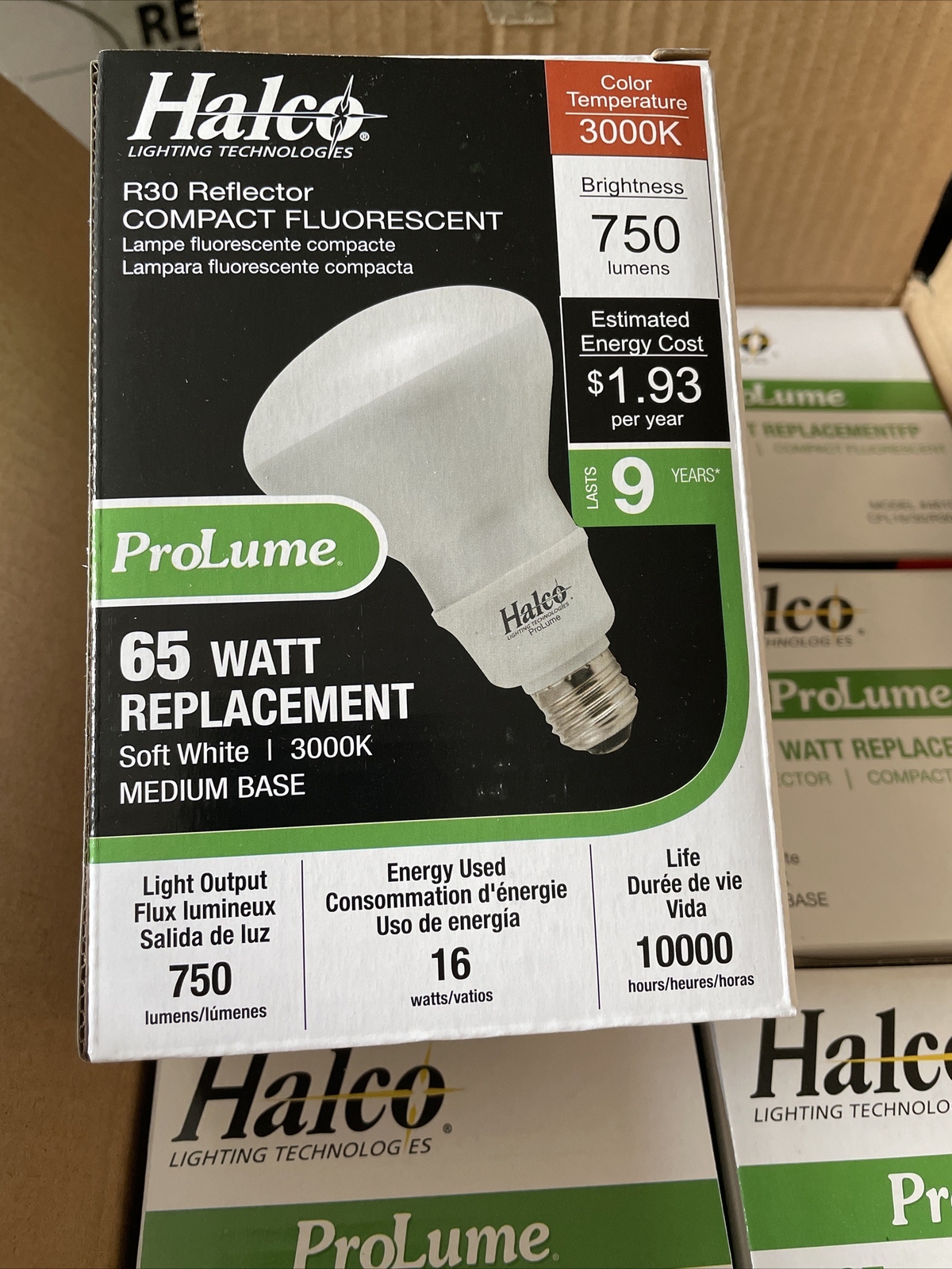 (6 pk) Halco 46101 ProLume Compact Fluorescent Bulb Soft White CFL16/30/R30/ES 807154461011| eBay