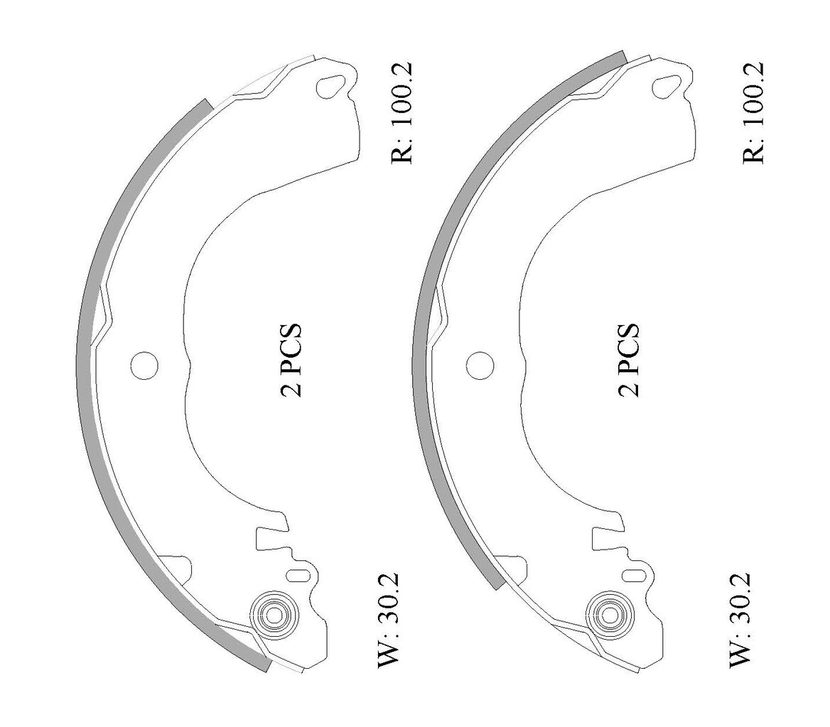 Bosch 0 986 AB1 549 Brake Shoe Set for sale online | eBay Australia