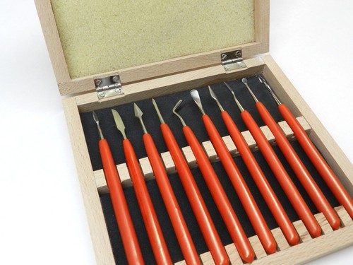 Wax Carving Tools Metal Art Clay Model Sculpting Wax Carver Set of 10 ...