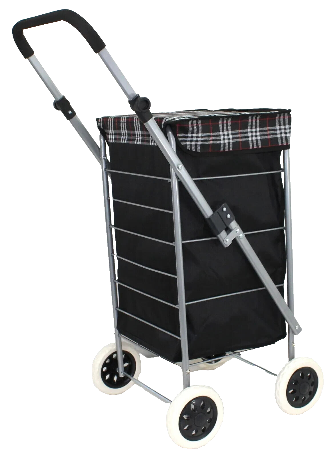 NEW! 4 Wheel Folding Shopping Trolley Mobility Trolley Bag Cart Market ...