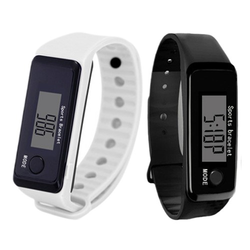 LCD Digital Fitness Tracker Pedometer Step Counter Watch for Walking ...