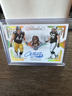 2023 Flawless ALAN FANECA - 5/25 Hall of Fame Auto - Steelers and Jets ...