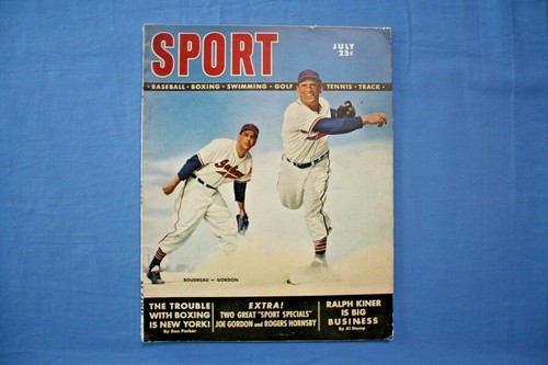 1949 Sport Magazine Lou Boudreau - Joe Gordon Cleveland Indians cover ...