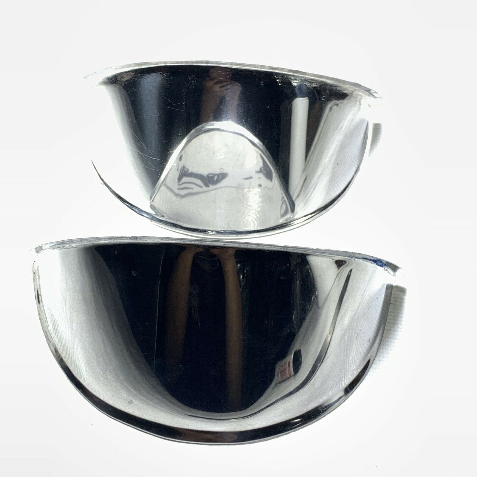 7" Round Headlight Lamp Trim Visors Slanted Droopy Eye Style Custom ...