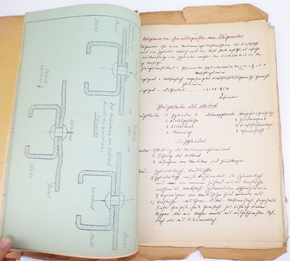 Training Air Force 2 World War Stapler School Stapler Triebwerkkunde ...