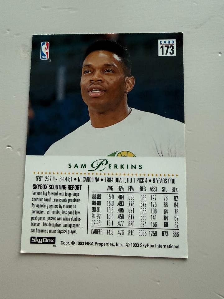 1993-94 Skybox Premium - Sam Perkins #173 | eBay