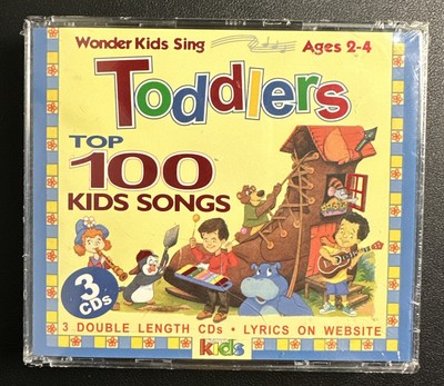 Wonder Kids Sing Toddlers Top 100 Kids Songs CD Set 3 Disc-Free ...