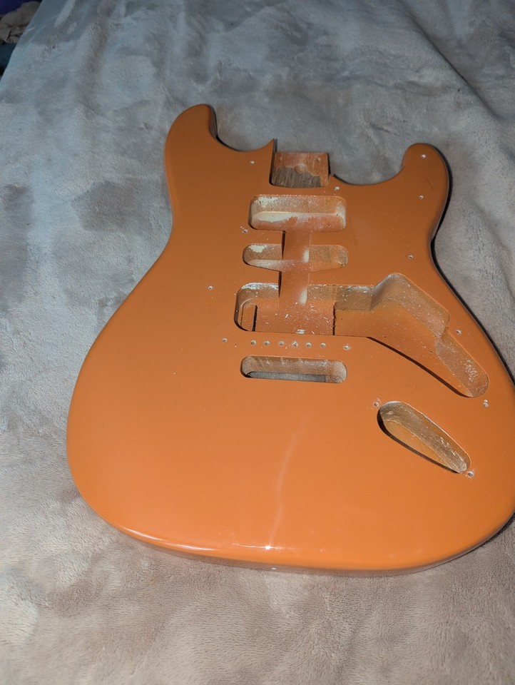 Caramel strat syle Body - Unplayed, off Of A Project - Light Weight ...