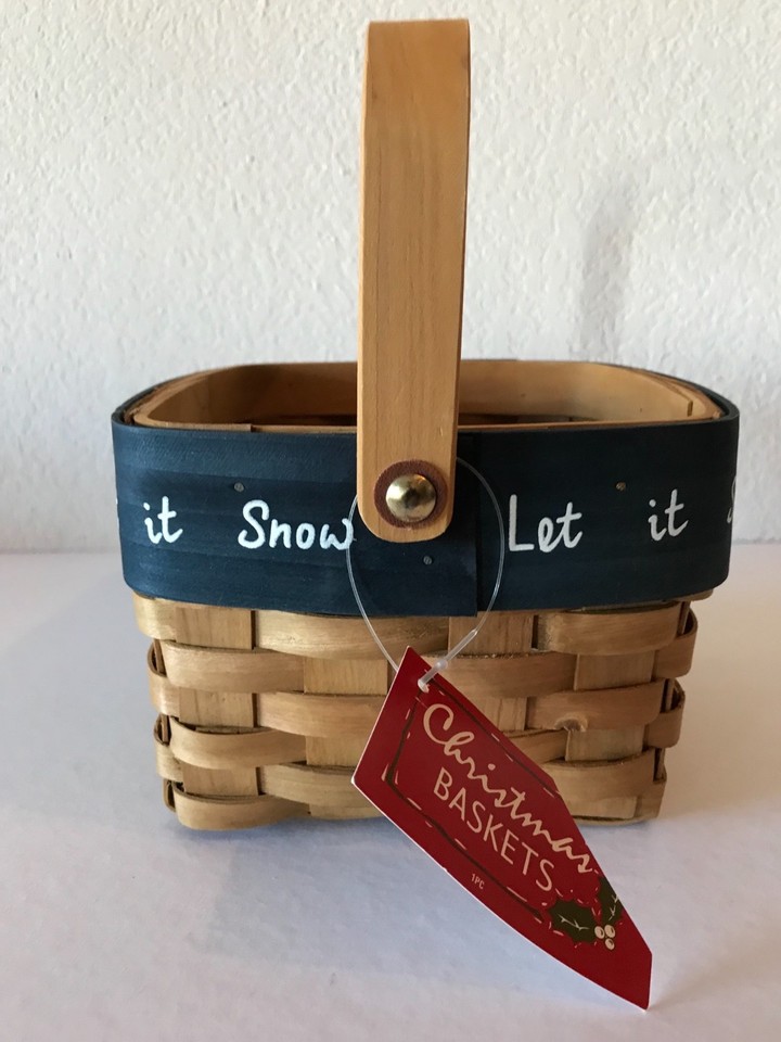 Holiday Let it Snow Basket | eBay