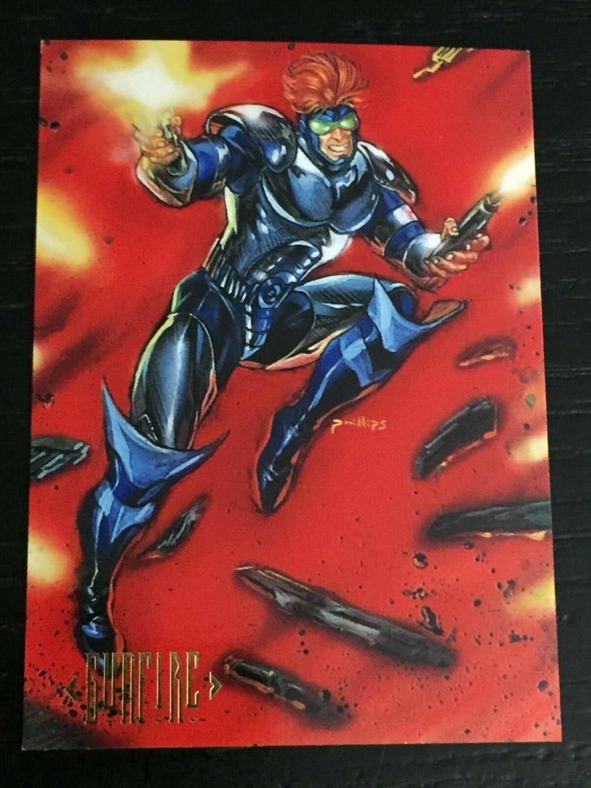 1994 DC Skybox Master Series GUNFIRE comic card #80 ~ F1 | eBay