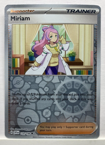 Miriam 179/198 - Scarlet & Violet - Pokemon Trainer- Reverse Holo ...
