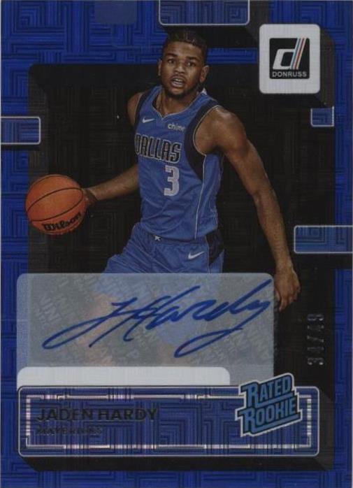 2022-23 Panini Donruss - Rated Rookie Jaden Hardy #235 Choice Blue ...