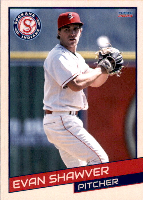 2023 Spokane Indians Choice #30 Evan Shawver Lorain Ohio OH - NM ...