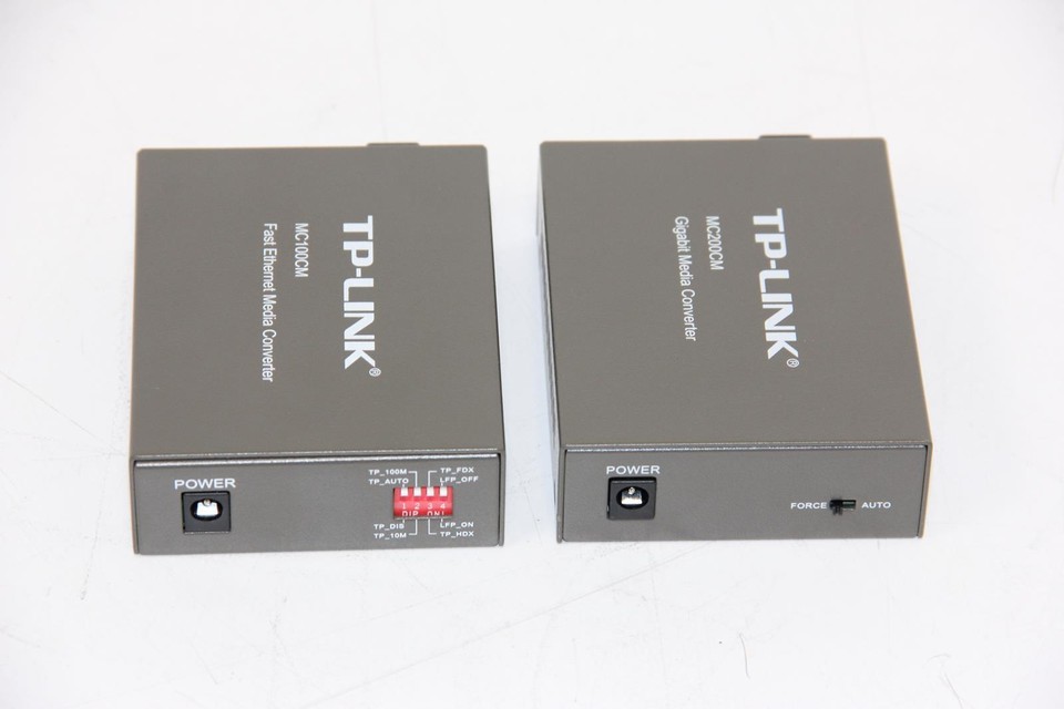 TP-LINK MC200CM Gigabit + MC100CM Multimode Media Converters "NEW" Make ...