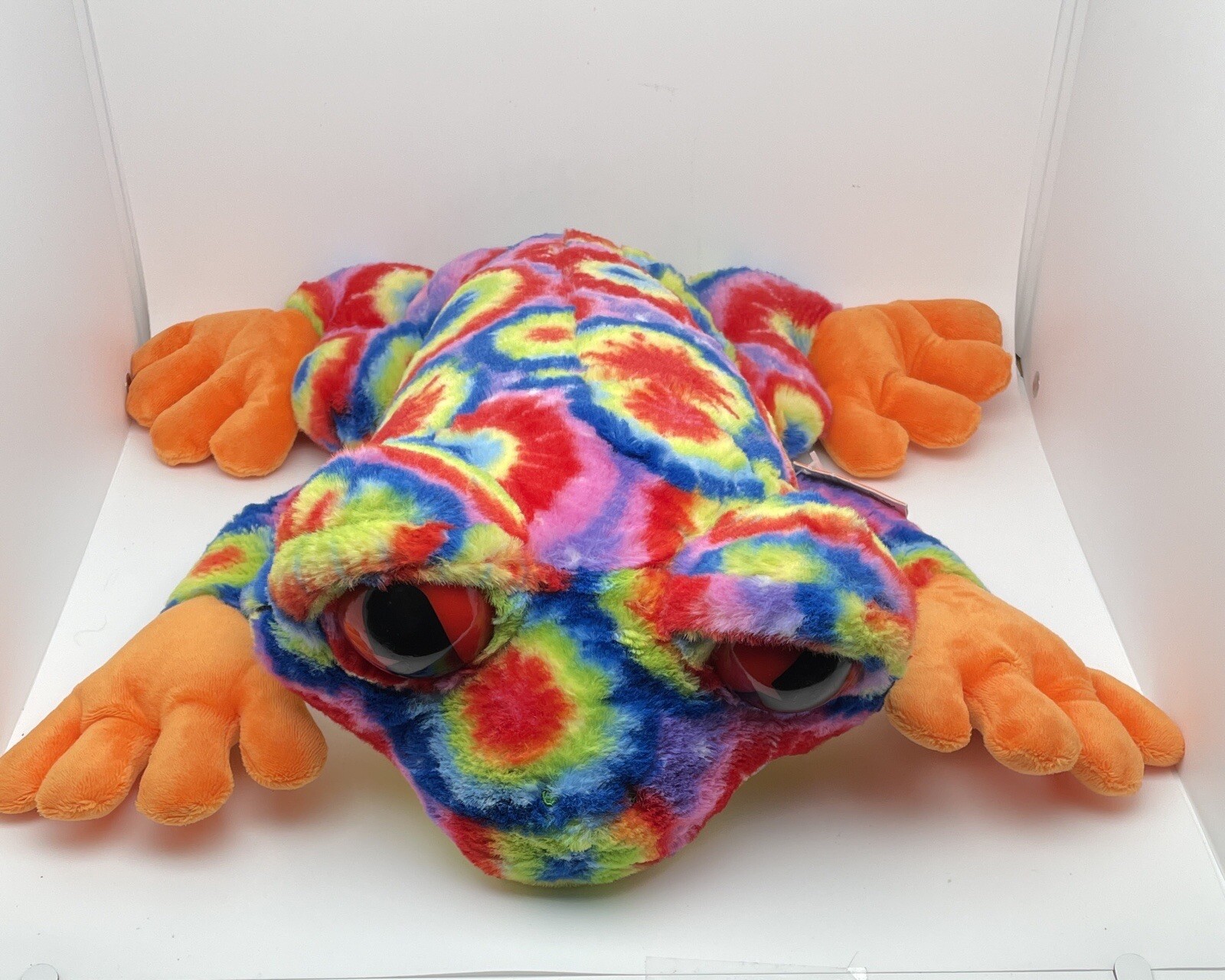 Rare Wild Republic CHA CHA Rainbow Frog Tie Dye w Big Eyes Stuffed Animal Toy | eBay