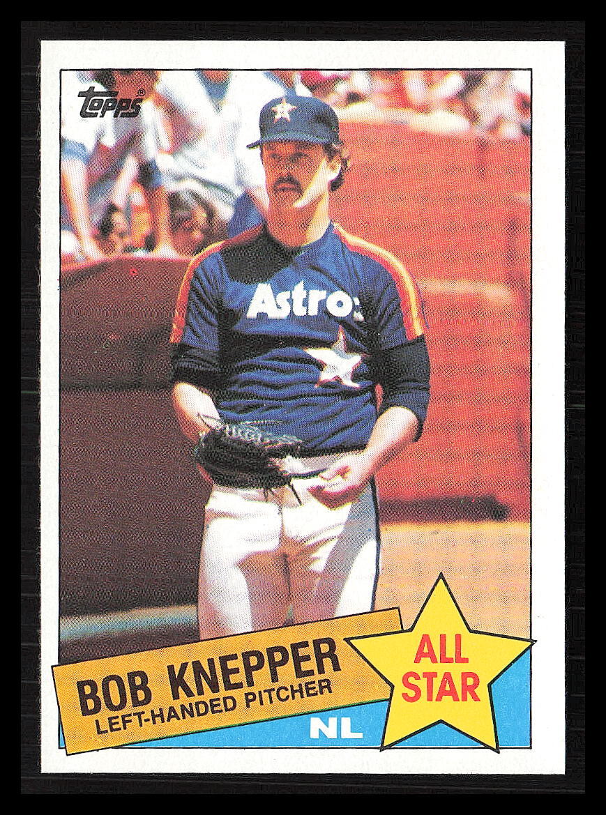 Bob Knepper 1985 Topps #721 Houston Astros | eBay