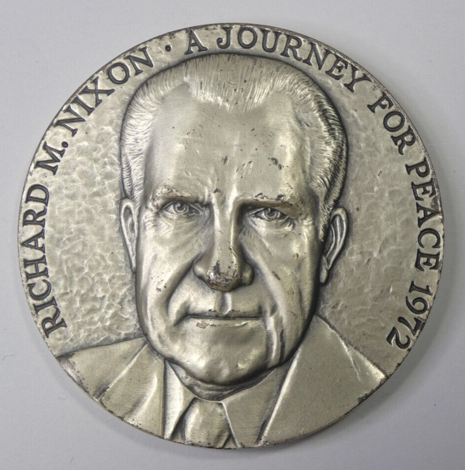 1972 Medallic Art Co Richard Nixon Journey For Peace .999 Silver Medal ...
