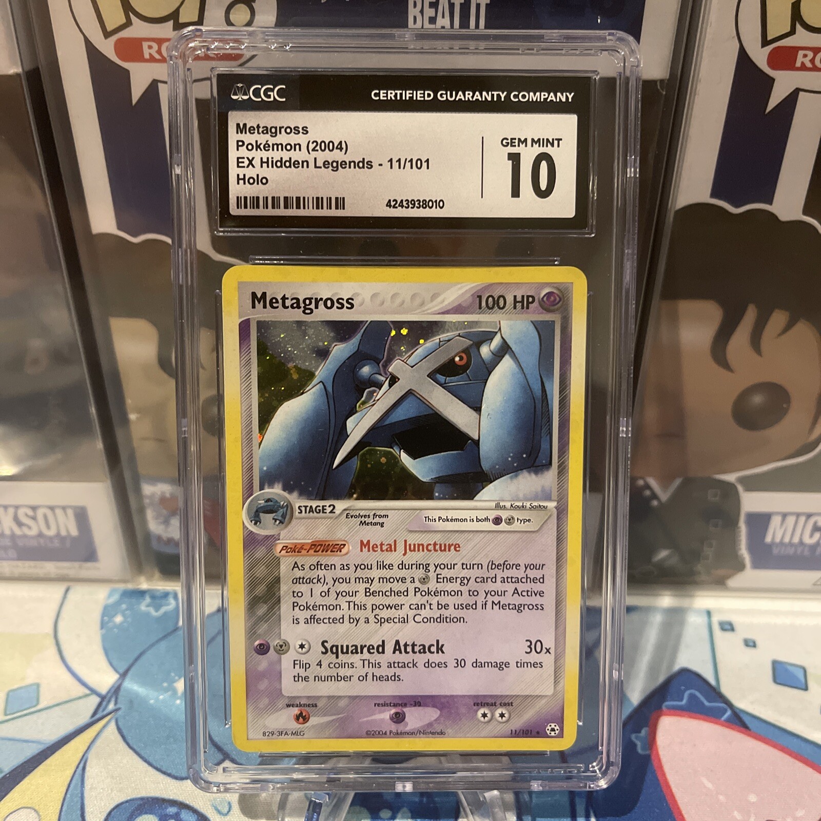 Pokémon Metagross EX Hidden Legends 11/101 Holo CGC 10 | eBay